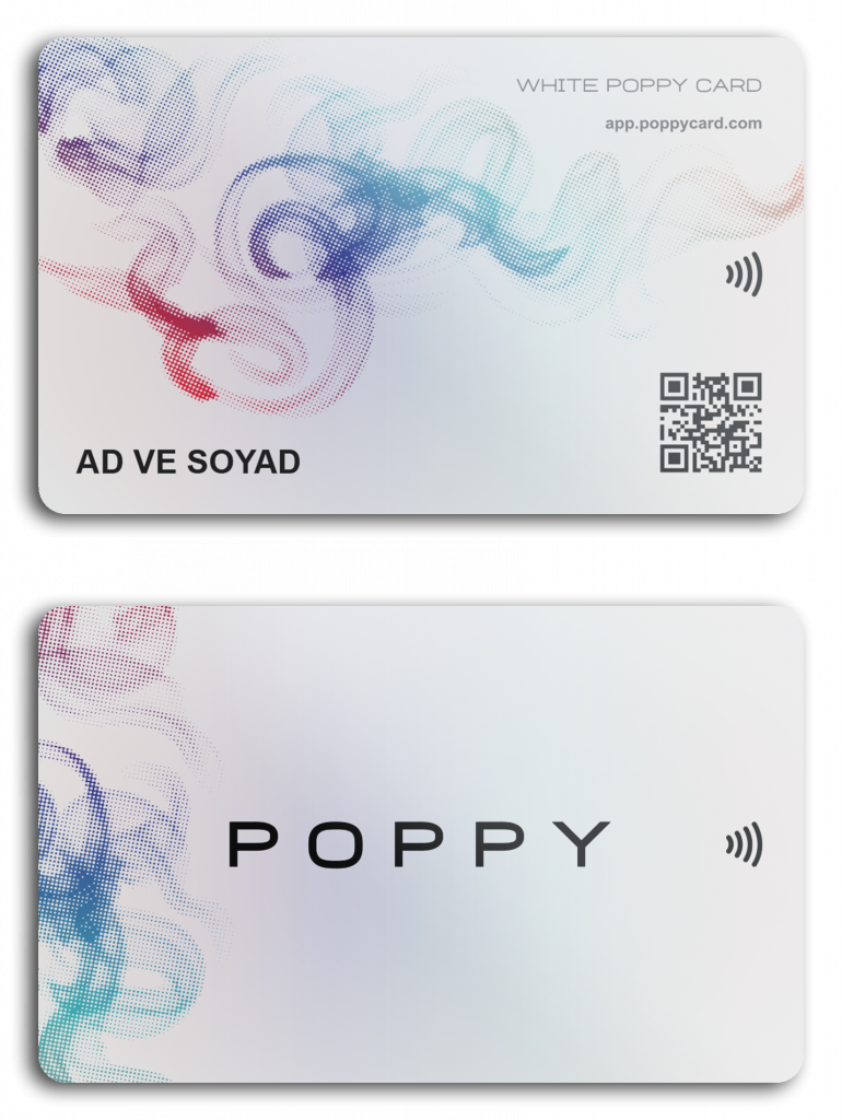 White Poppy Card – Poppy Card